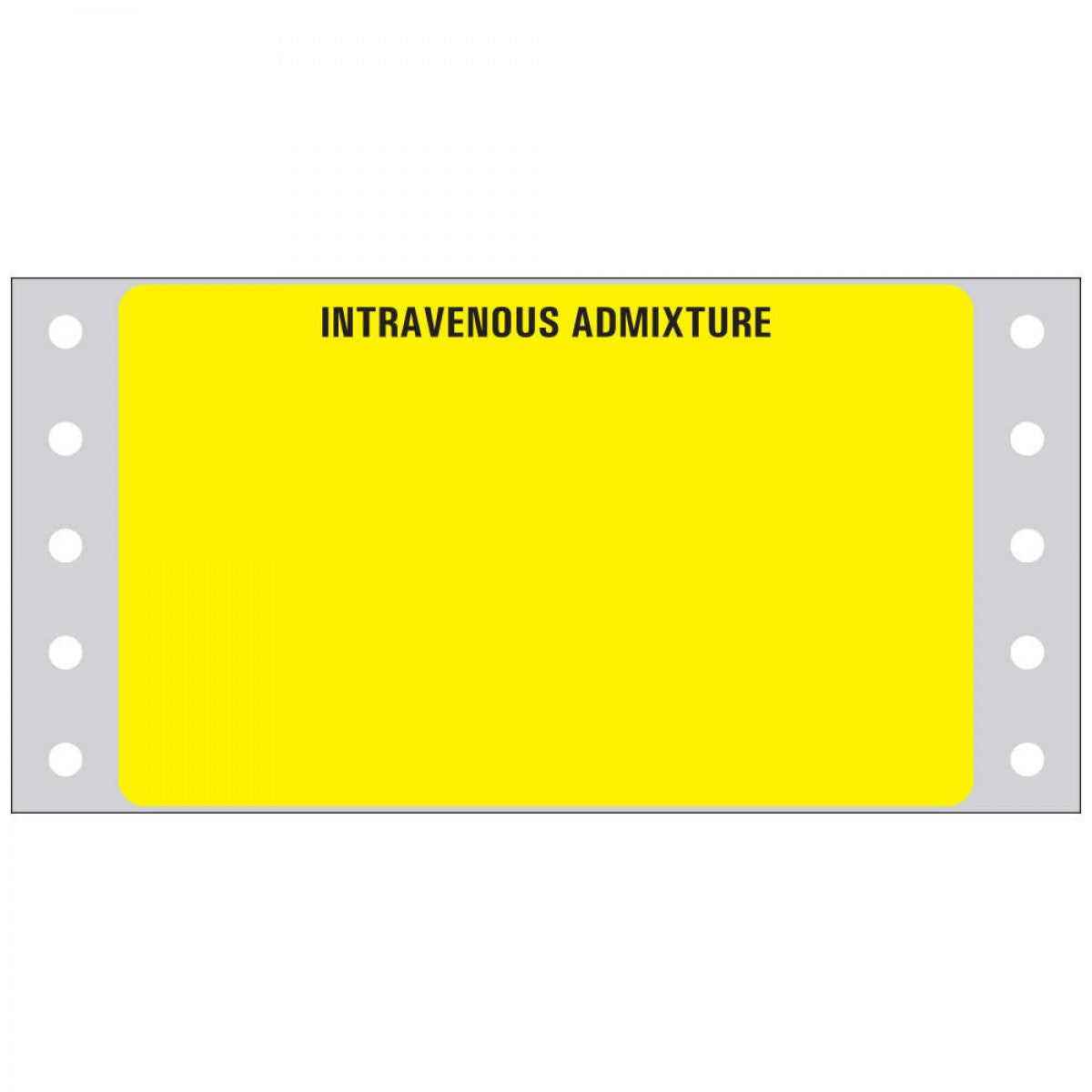Label Dot Matrix Paper Permanent Intravenous 4" X 2 7/16" Yellow 2500 ...