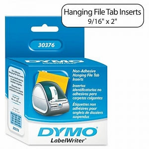 Dymo LabelWriter White Hanging File Folder Tab Insert - DYMO LabelWrit ...