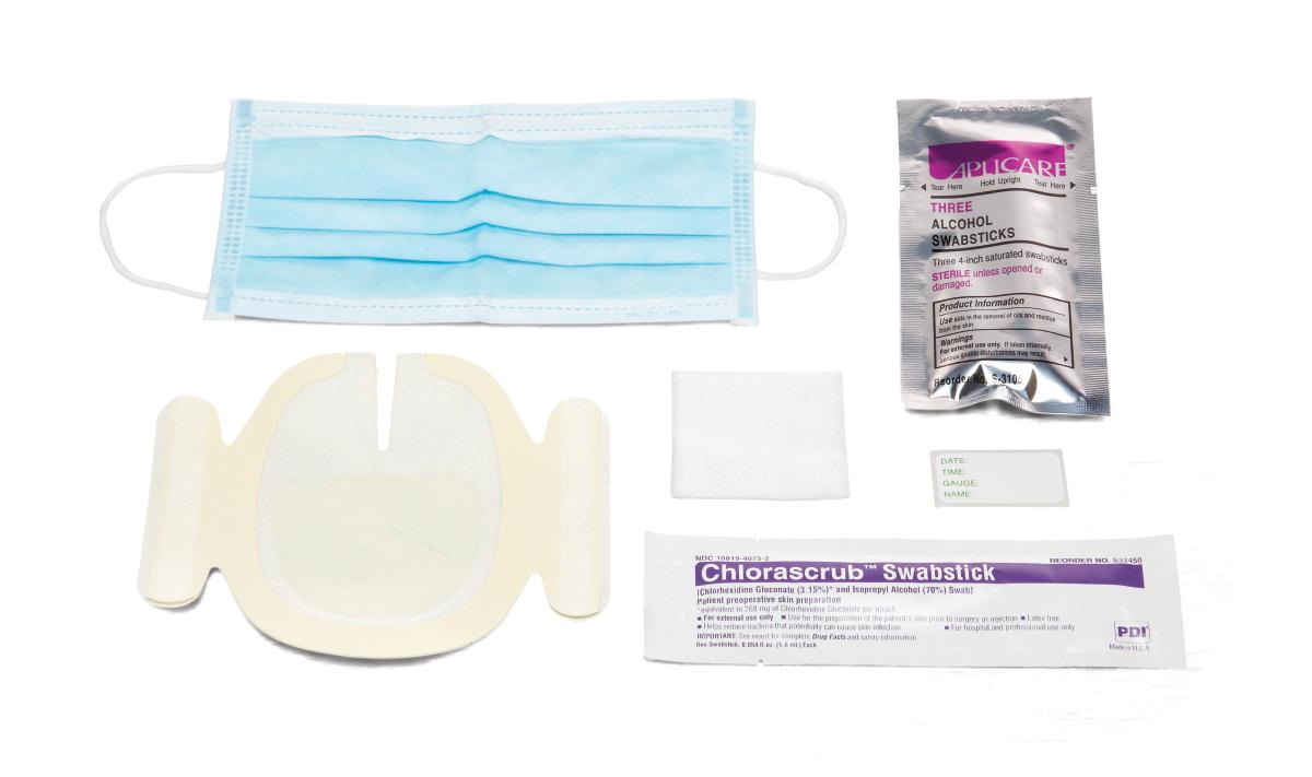 Medline Central Line Dressing Trays with Chlorascrub - DBD-KIT, DRESSI ...