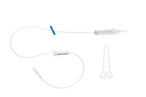 Medline IV Administration Sets - 15 Drop IV Administration Set with Ha ...