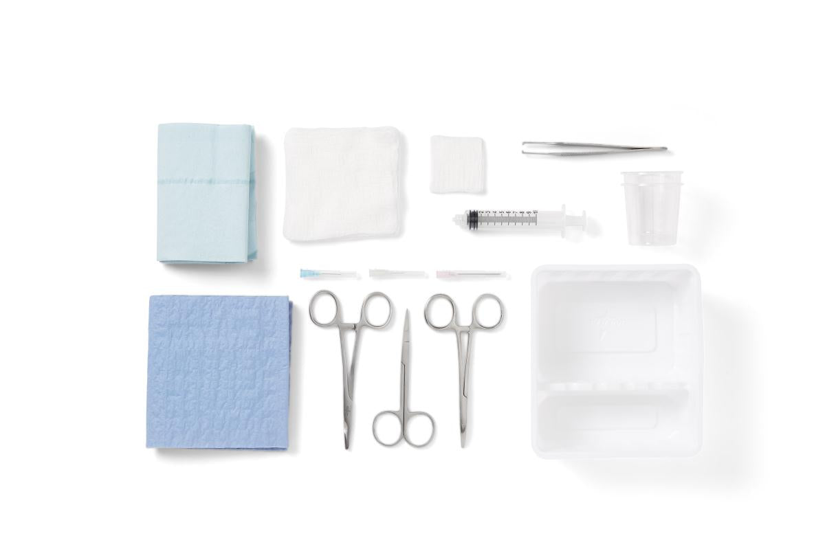 Laceration Trays with Satin Instruments — Grayline Medical