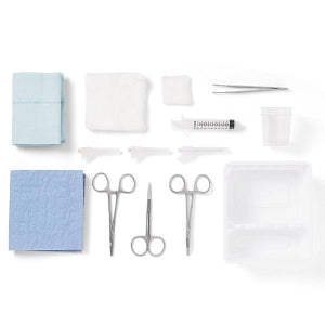 Medline Laceration Trays with Satin Instruments - TRAY, LACERATION, SA ...