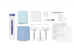 Medline Laceration Trays with Satin Instruments - TRAY, LACERATION, ST ...