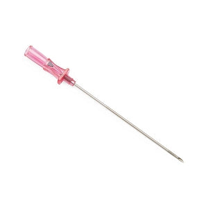 Medline Standard Angiography Introducer Needles, 18G - Pink Hub 18G x ...