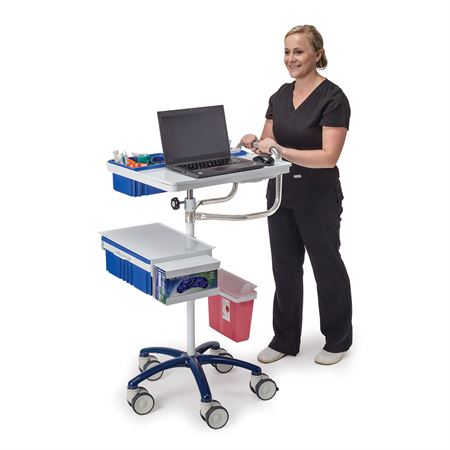 Electronic Charting Titan Draw Cart with Auto Lift Deluxe - 30"W x 24 ...