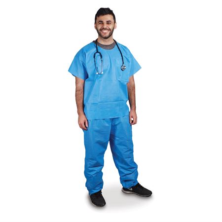 Disposable Scrub Pants - Blue 4X-Large — Grayline Medical