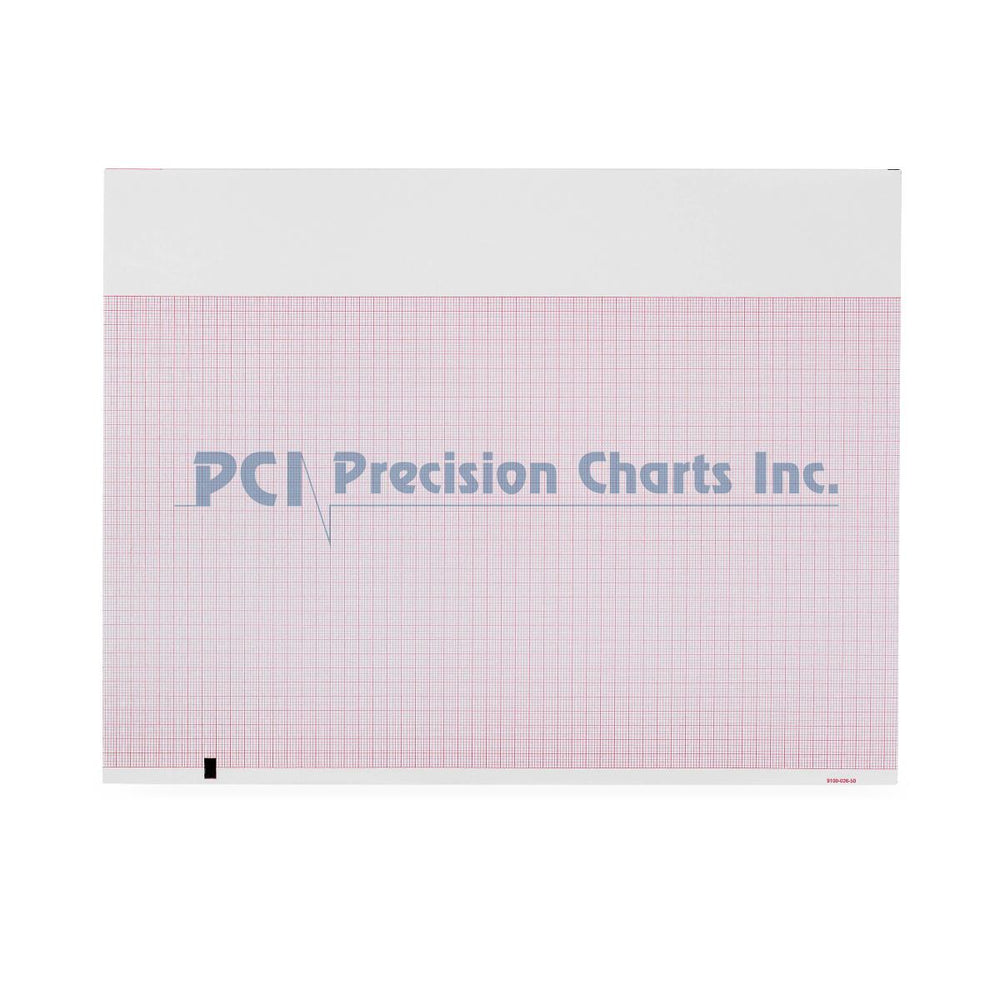 Precision Charts, Inc Recording Paper - Z-Fold ECG Chart paper with Re ...