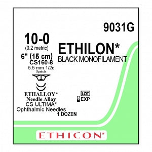 Ethicon Ethilon Nylon Sutures - SUTURE, ETHILON, MONO, BLK, 10/0, 6, 1 ...