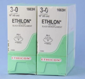 Ethicon Precision Point Nonabsorbable Nylon Surgical Monofilament Sutu ...