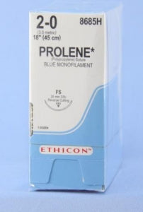Ethicon Precision-Point, Reverse-Cutting Prolene Sutures - Blue Prolen — Grayline Medical