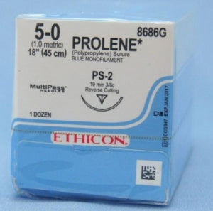 Ethicon Precision Point Prolene Nonabsorbable Sutures - Blue Single Ar ...