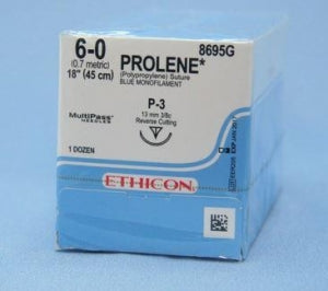 Ethicon Precision Point Prolene Nonabsorbable Sutures - Blue Single Ar — Grayline Medical