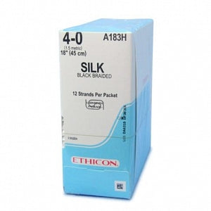 Ethicon Perma-Hand Silk Sutures - Perma-Hand Suture, Black Braided, Si ...