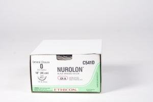 Ethicon Nurolon Nonabsorbable Sutures - Nurolon Suture, 8-18", Black ...