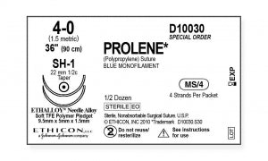 Ethicon Prolene Polypropylene Sutures - Prolene Polypropylene Suture, — Grayline Medical
