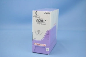 Ethicon Taper Point Vicryl Synthetic Absorbable Sutures - Violet Coate ...