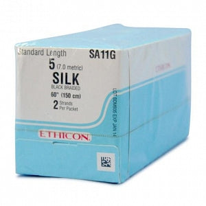 Ethicon Perma-Hand Silk Sutures - Perma-Hand Suture, Black Braided, Si ...