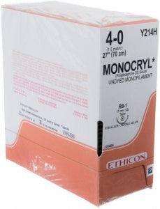 Ethicon Monocryl Absorbable Sutures - Monocryl Monofilament Suture, Un ...