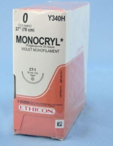 Ethicon Monocryl Absorbable Sutures - Monocryl Monofilament Suture, CT ...