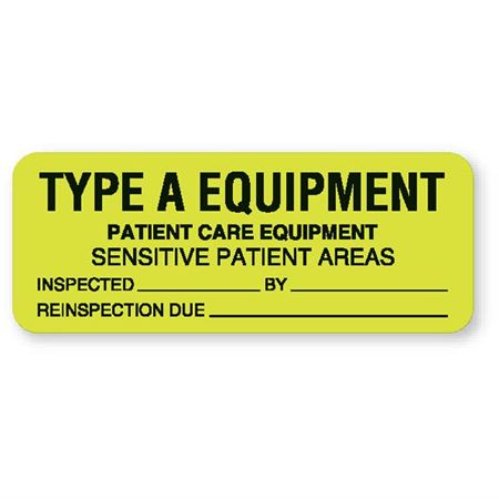 Equipment Service and Inspection Labels Electrical Safety Test Labels ...