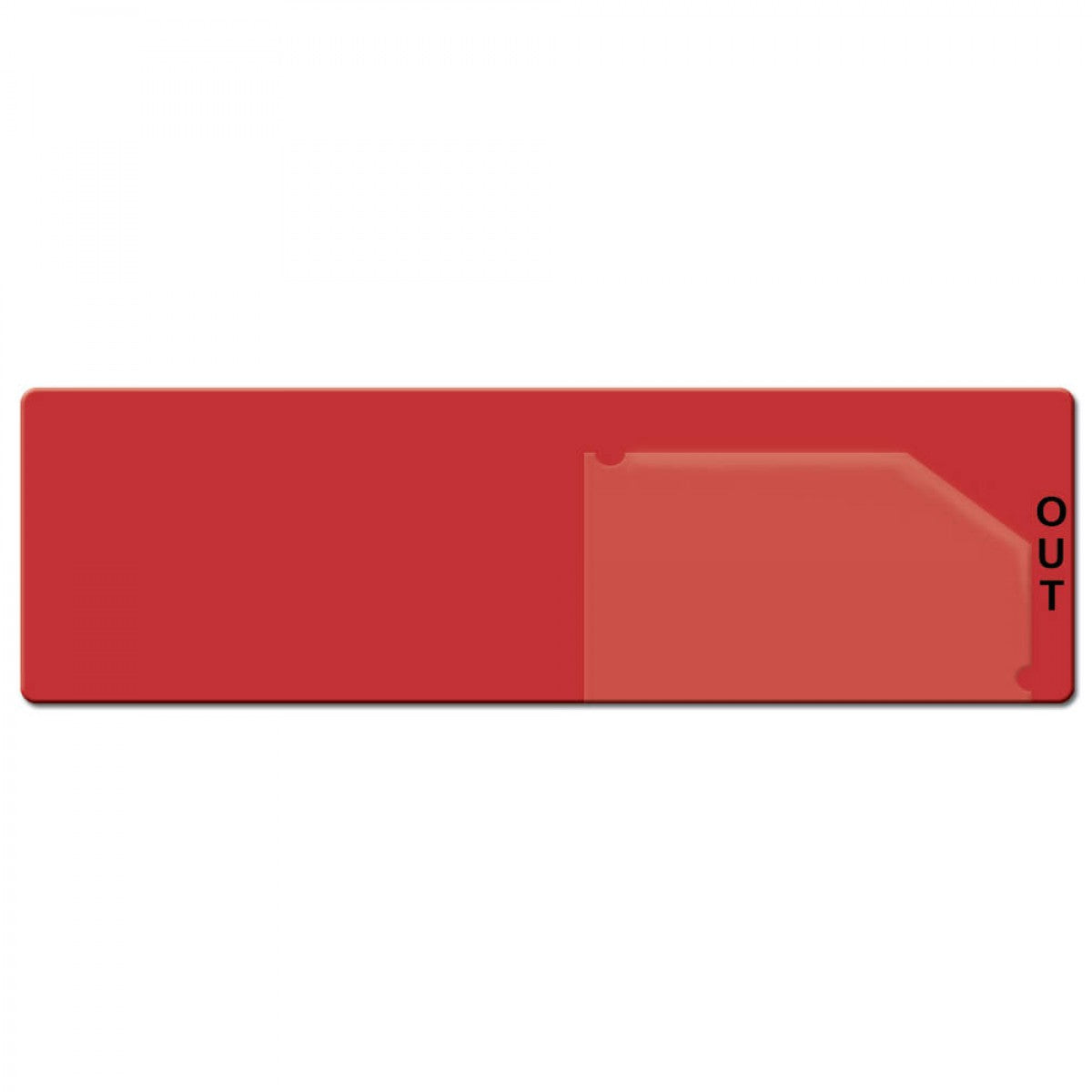 Outguide End Tab Letter Size 1 Pocket Red 4"X13" - 1 Per Each ...