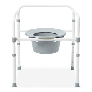 Medline 3-in-1 Folding Commodes - 3-in-1 Folding Steel Commode, 350 lb ...