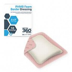 Gemco Gemcore360° PHMB Foam Dressing - PHMB Foam Dressing, Border, 3 ...