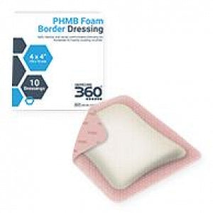 Gemco Gemcore360° PHMB Foam Dressing - PHMB Foam Dressing, Border, 4 ...