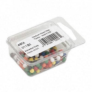 Advantus Plastic Map Tack in Assorted Colors - Map Tacks, Plastic, Ass ...