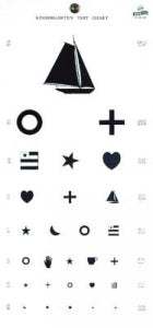 Graham-Field Kindergarten Plastic Eye Chart - CHART, EYE, KINDERGARTEN ...