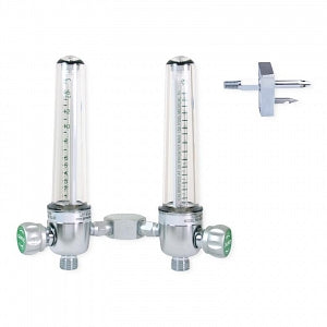 Genstar Technologies Aluminum Dual Oxygen Flowmeters - Brass Dual Oxyg ...