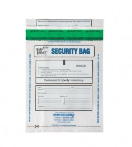 Healthcare Logistics Tamper-Evident Personal Property Bags - Alert Per ...