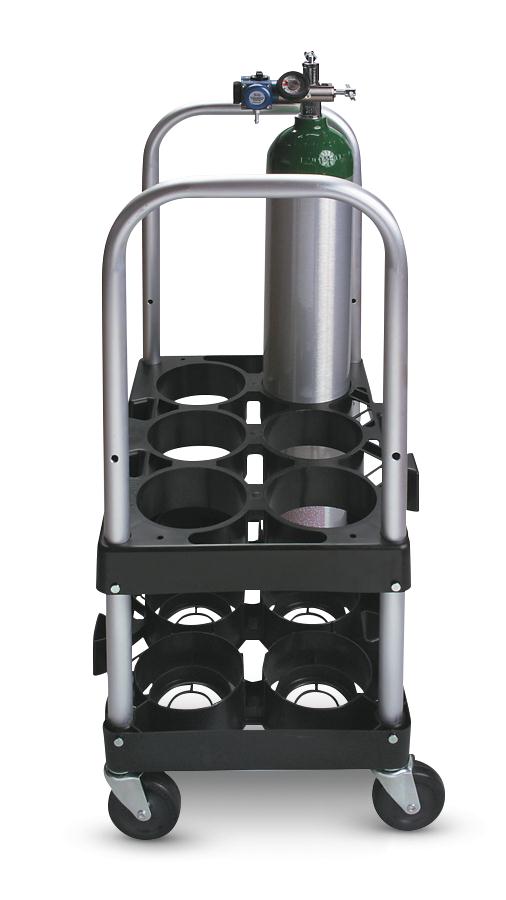 Rack-N-Roll Modular Cylinder O2 Cart Systems — Grayline Medical