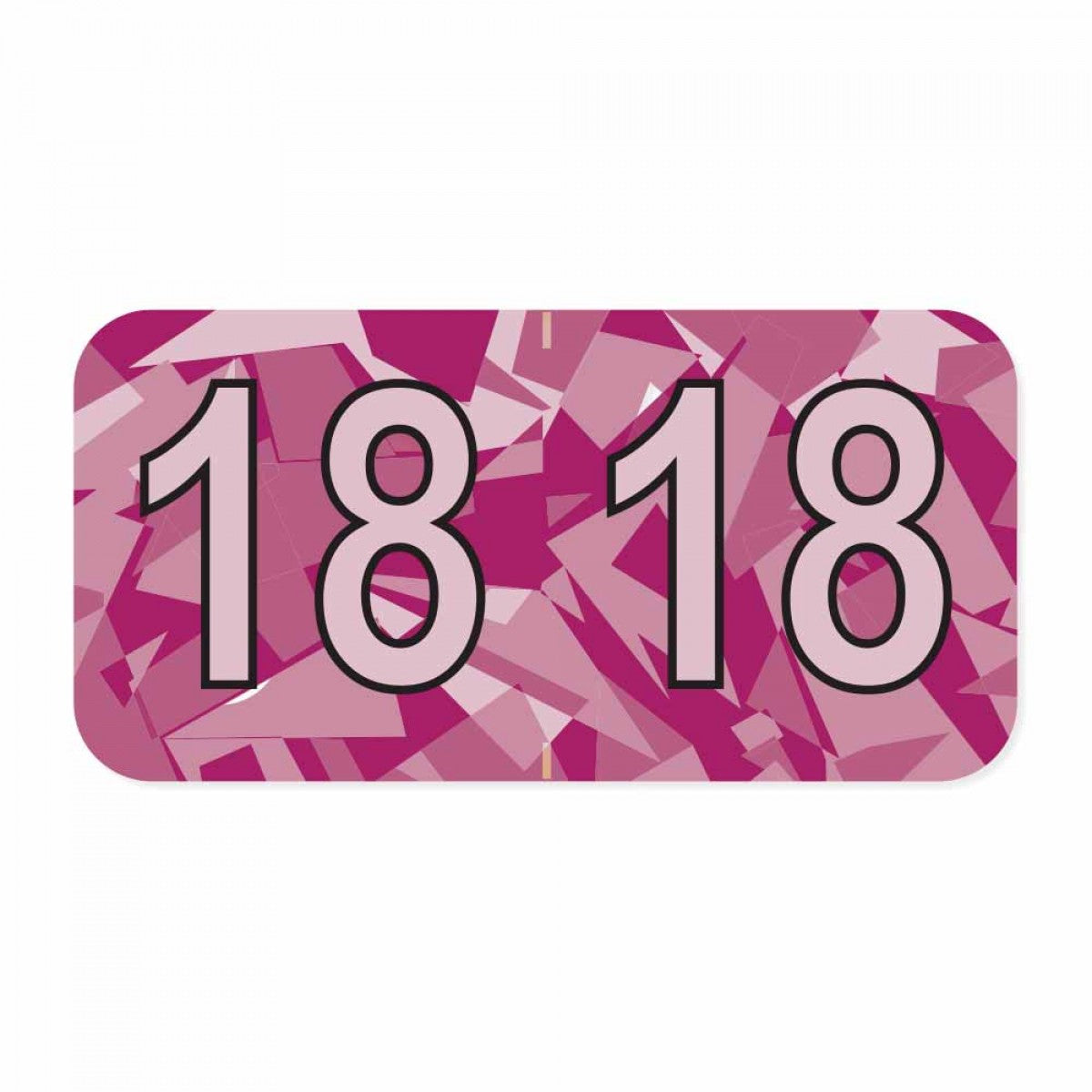 Colwell Compatible Color Code Label Year "18" 1-1/2 X 3/4 Purple Mylar ...