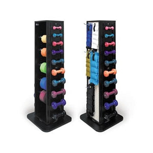 Hausmann Four-Sided Rotating Weight Racks - RACK, ROTATING, TMOLDING ...