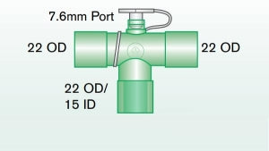 Intersurgical T-piece connectors - T-Piece Adapter, 7.6 mL, Aerosol ...