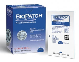 Johnson & Johnson Biopatch Protective Disks with CHG - Biopatch CHG Dr ...