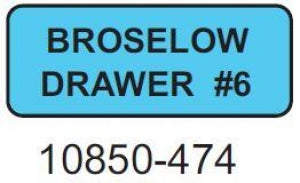 Laguna Coast Broselow Drawer Labels - Broselow Drawer Label, #6, Blue ...