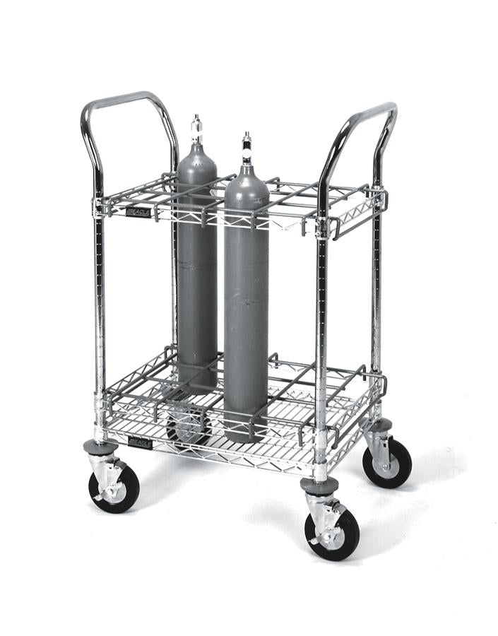 Inhalation Therapy Cart for D or E Cylinders — Grayline Medical
