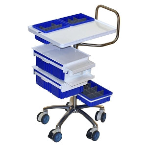 Medline Medline Phlebotomy Carts - Blood Draw Cart with 2 Bins and Div ...