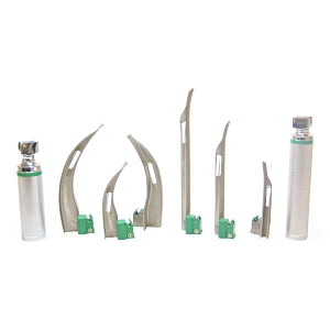 Medline Green System Laryngoscope Blades - 3 mm Light Guide and Fiber ...
