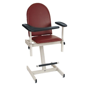 Winco Padded Blood Draw Chair with Flip-Up Arm - Designer Padded Blood ...