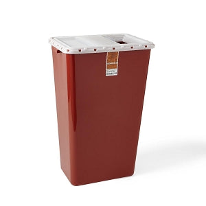 Medline Large Biohazard Containers - Sharps Containers, Red, Sliding L ...