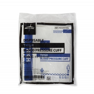 Medline Single-Tube Blood Pressure Cuffs with Slip Luer Connector - Di ...