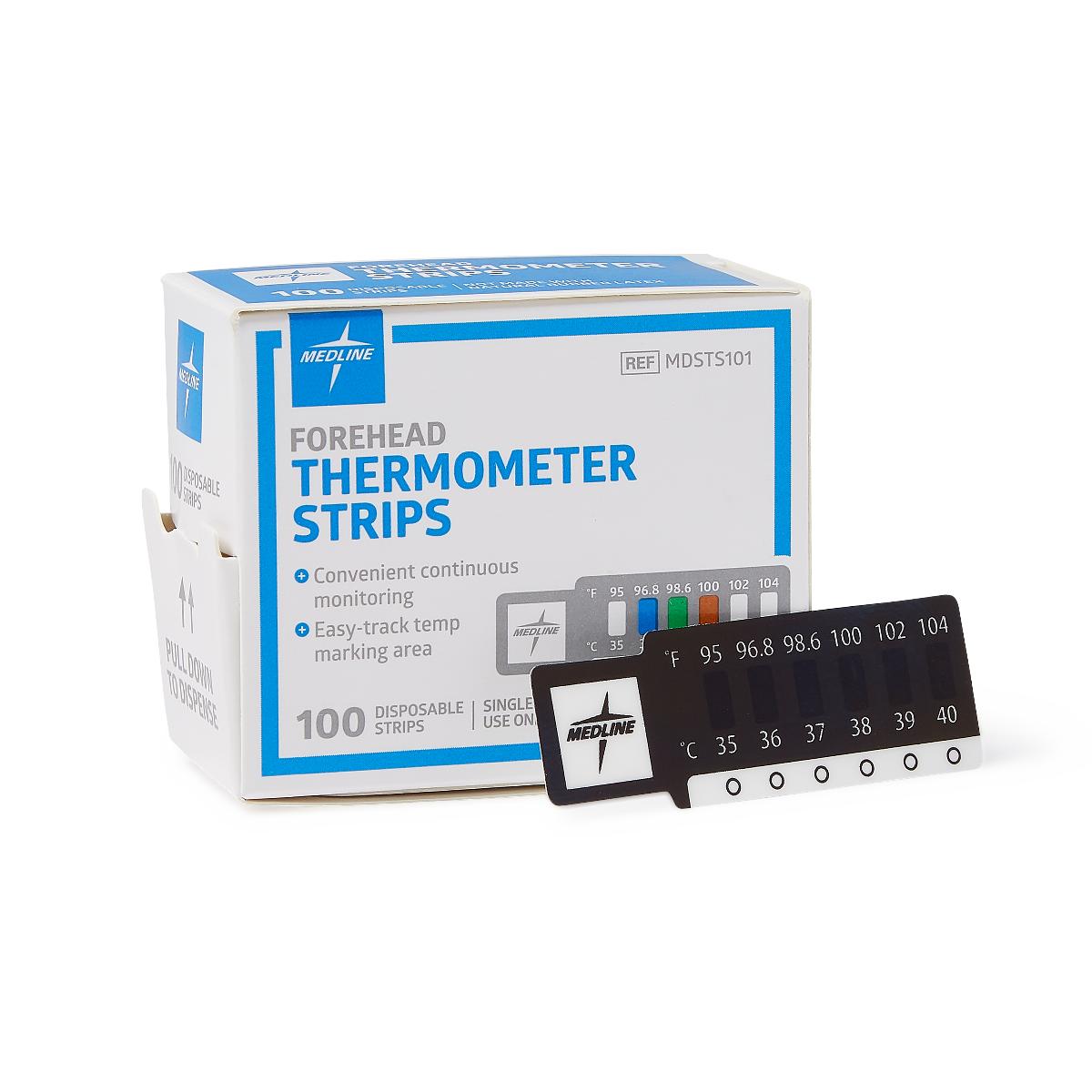 Medline Disposable Forehead Thermometer Strip — Grayline Medical