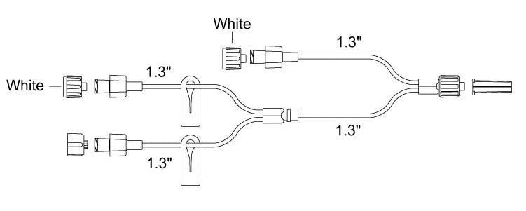 BABY TRIFUSE W/FLL 2 CK VALVES 2 CLAMPS — Grayline Medical