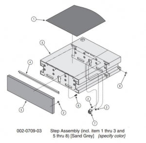 Midmark Corporation 300 Exam Table / Parts / Components - Step Assembl ...