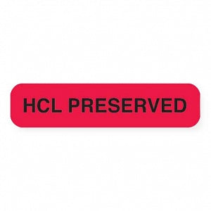 MarketLab Urine Collection Labels - LABEL, HCL PRESERVED, RED - 0364 ...