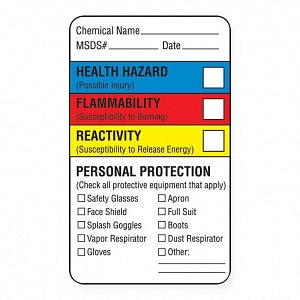 MarketLab Chemical Hazard Labels - LABEL, CHEMICAL WARNING, MULTI-COLO ...