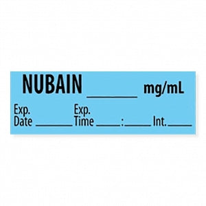 MarketLab Narcotics Medication Pre-Cut Label - LABEL, NUBAIN - 10264-P ...